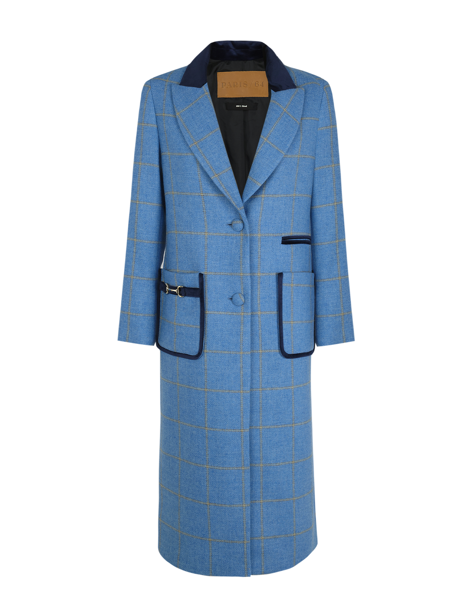 Dominique Sky Blue Coat by PARIS/64