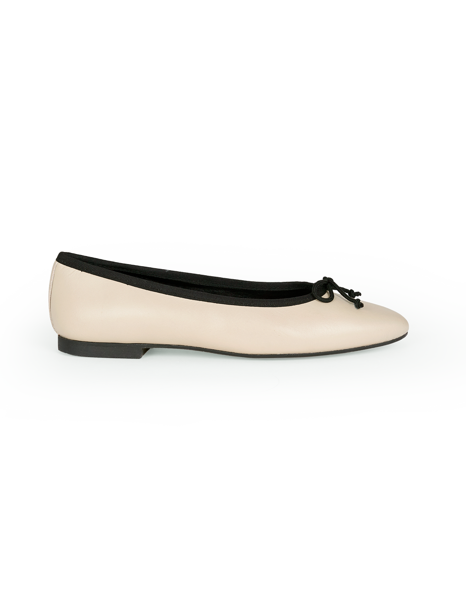 Ballet Flat Beige & Black by PARIS/64