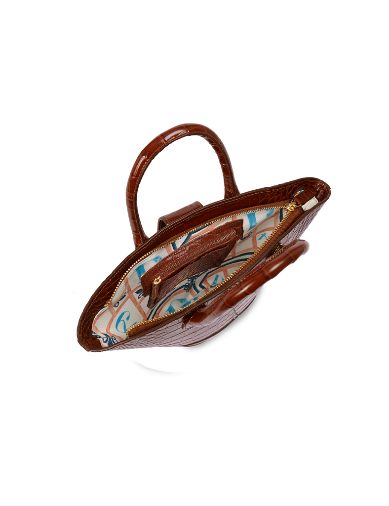 Mini Lumière Coco Cognac Bag by PARIS/64